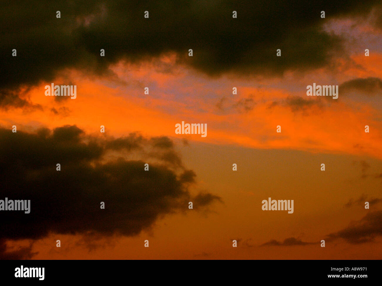 Fire Clouds Stock Photo - Alamy