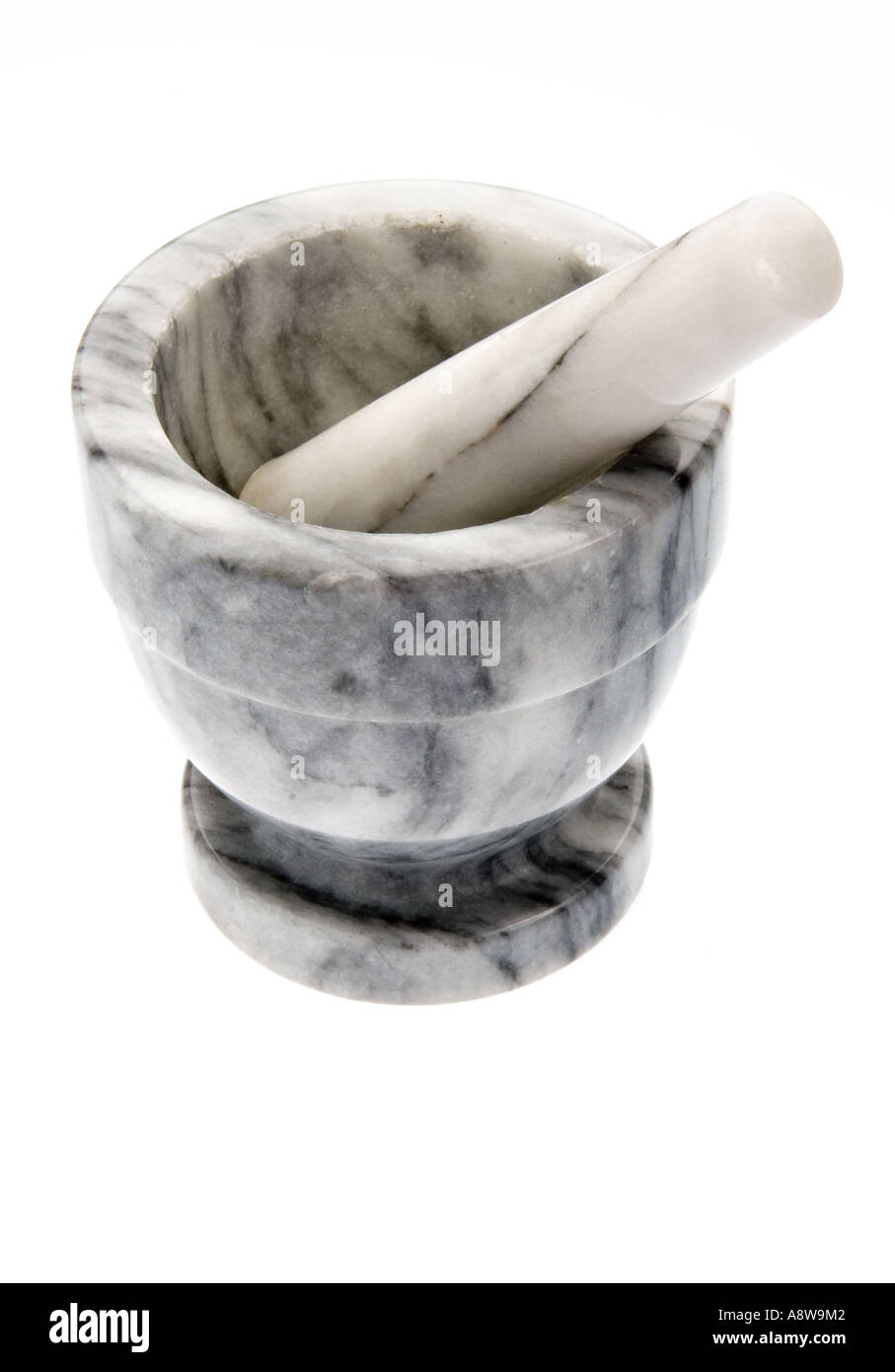 Pestle mortar grinding spices Cut Out Stock Images & Pictures - Alamy