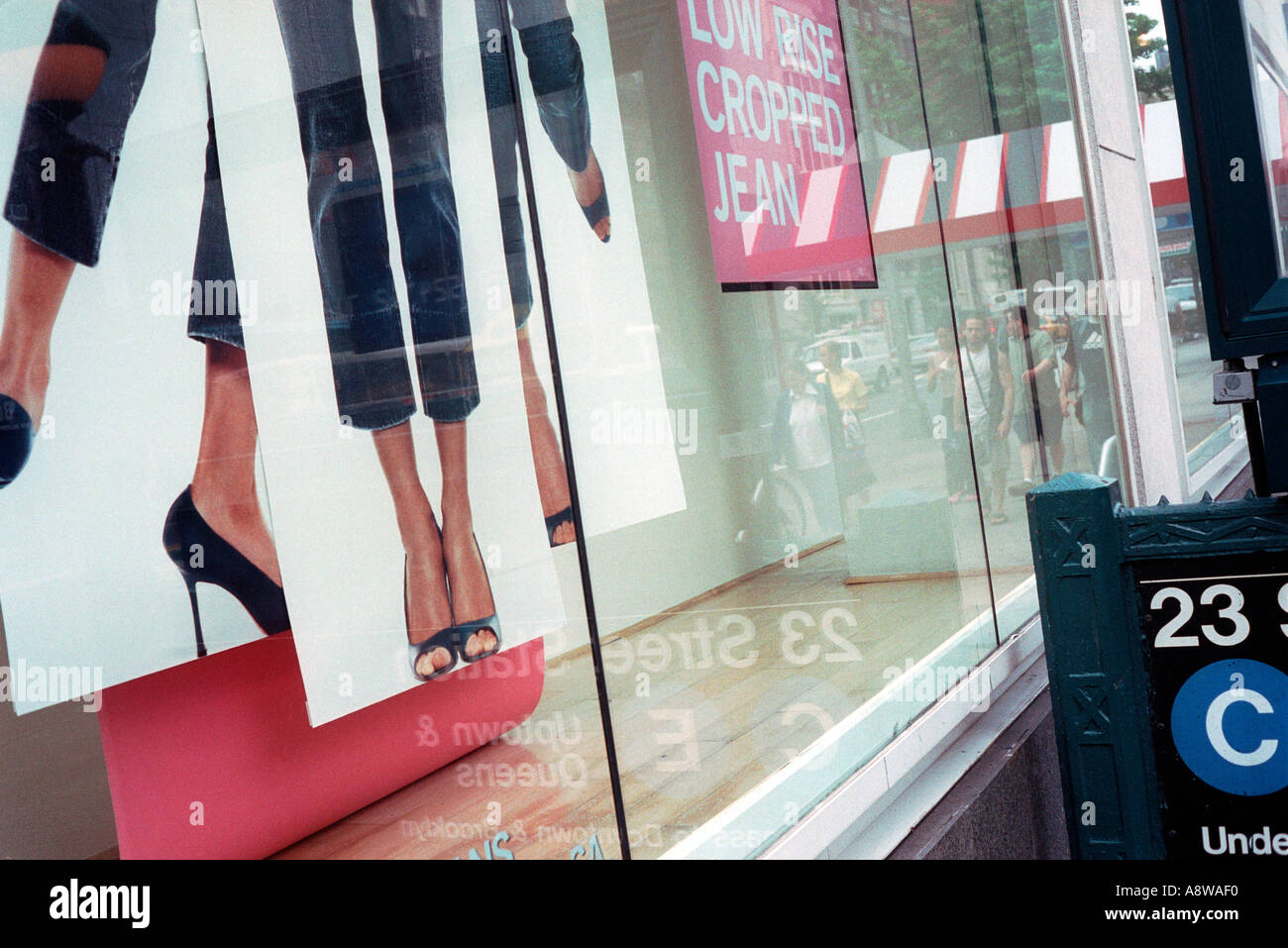 Gap Store window display in Chelsea Stock Photo - Alamy