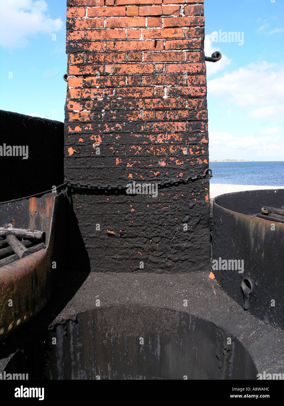 Fishermens tar owen Limfjorden Jutland Denmark Stock Photo - Alamy
