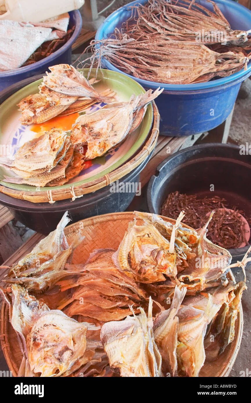 Dried Fish In Market Stock Photo - Alamy