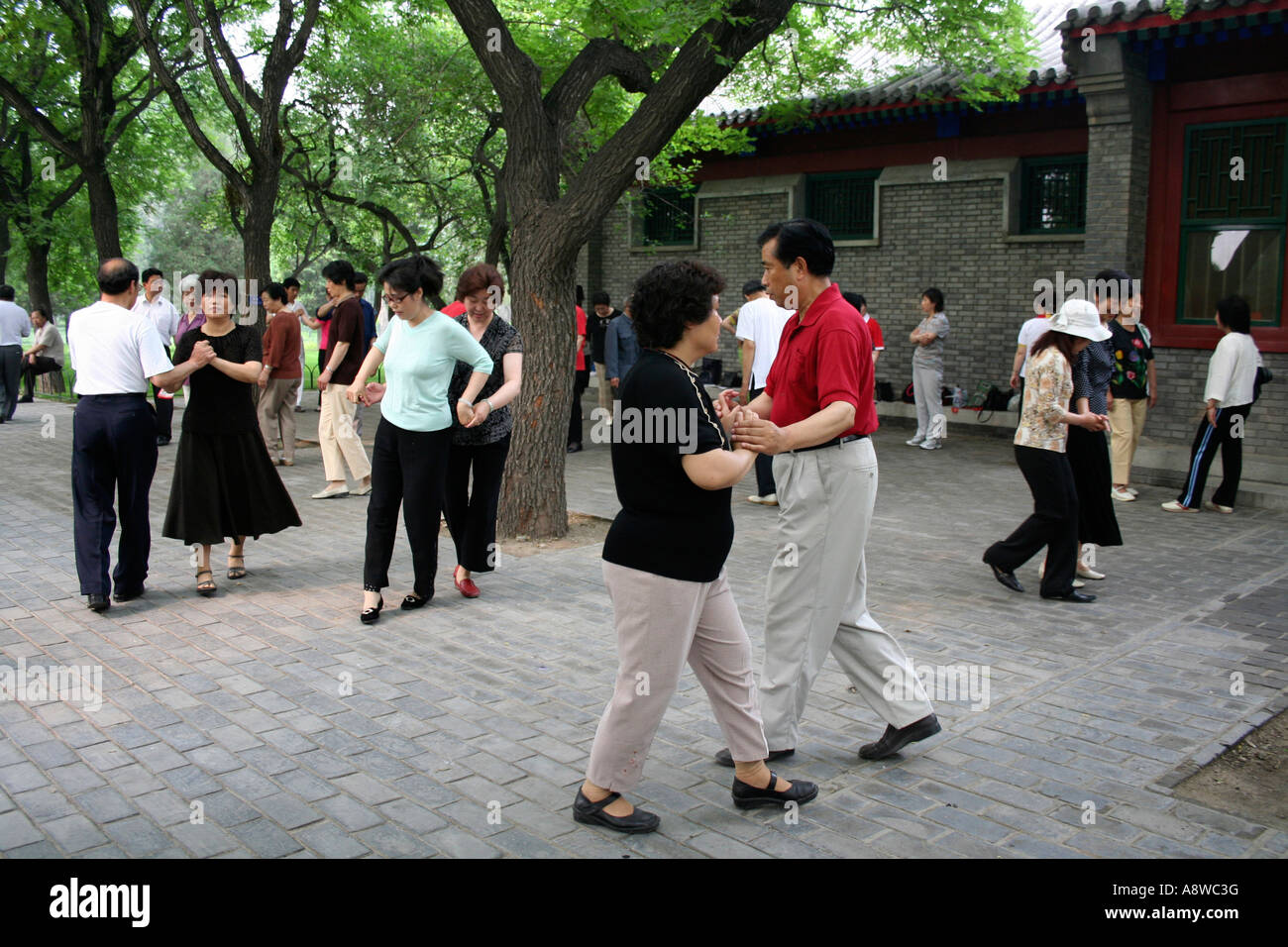 People Ballroom Dancing at the Summer Palace Park Beijing China Stock ...