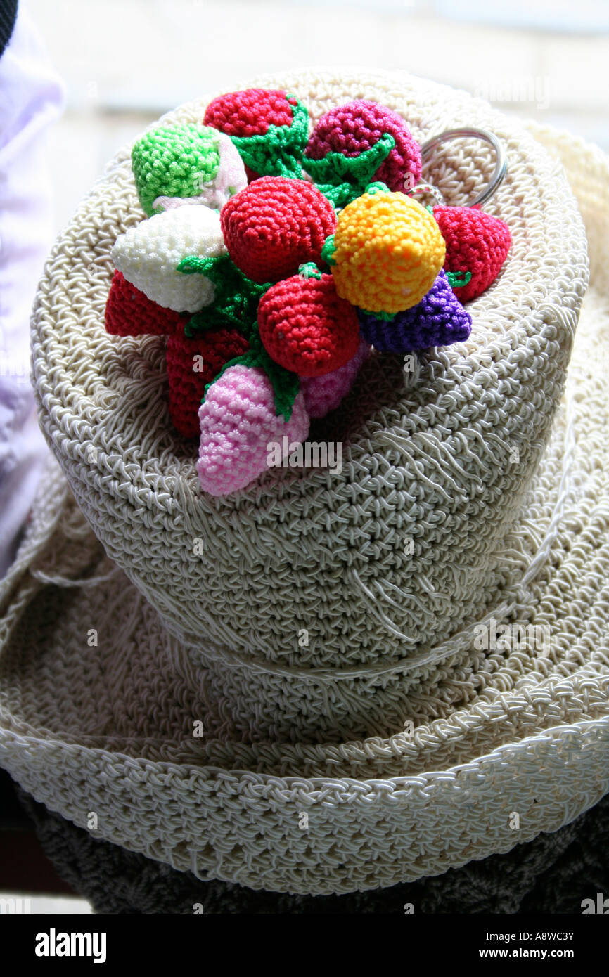 Brightly knitted Hat Beijing China Stock Photo - Alamy