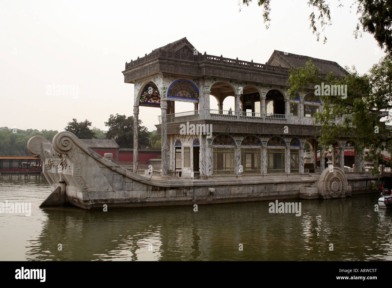 Marble Boat at Summer Palace Beijing China Stock Photo - Alamy