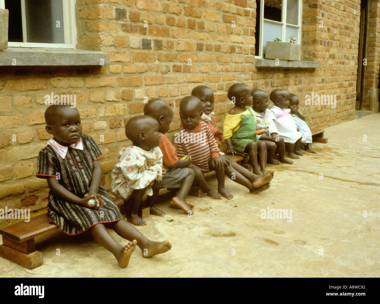 Nine children at a nursery in Kigali Rwanda Africa Stock Photo - Alamy