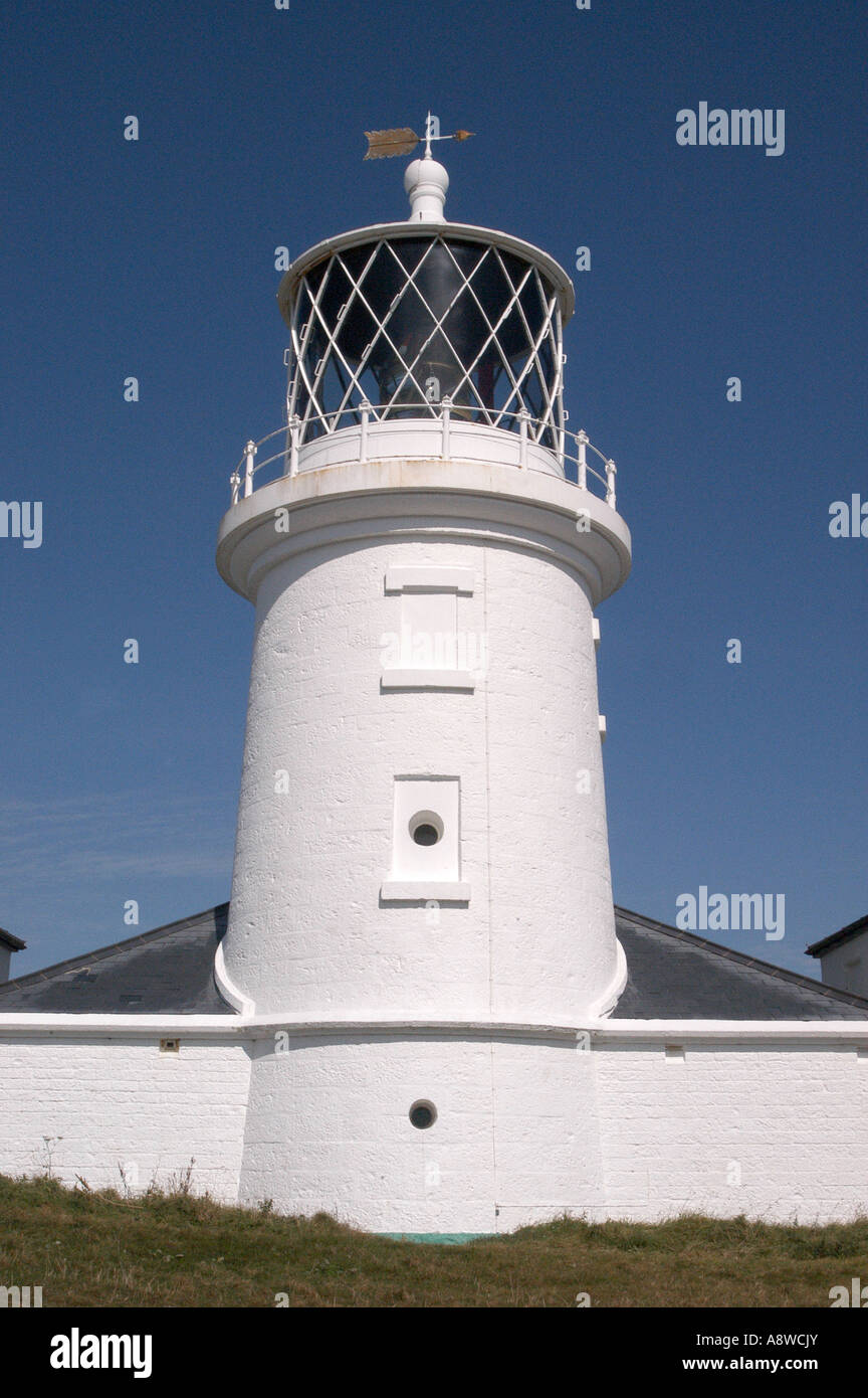 lighthouse on Caldey Island, Pembrokeshire, Wales, United Kingdom Stock ...
