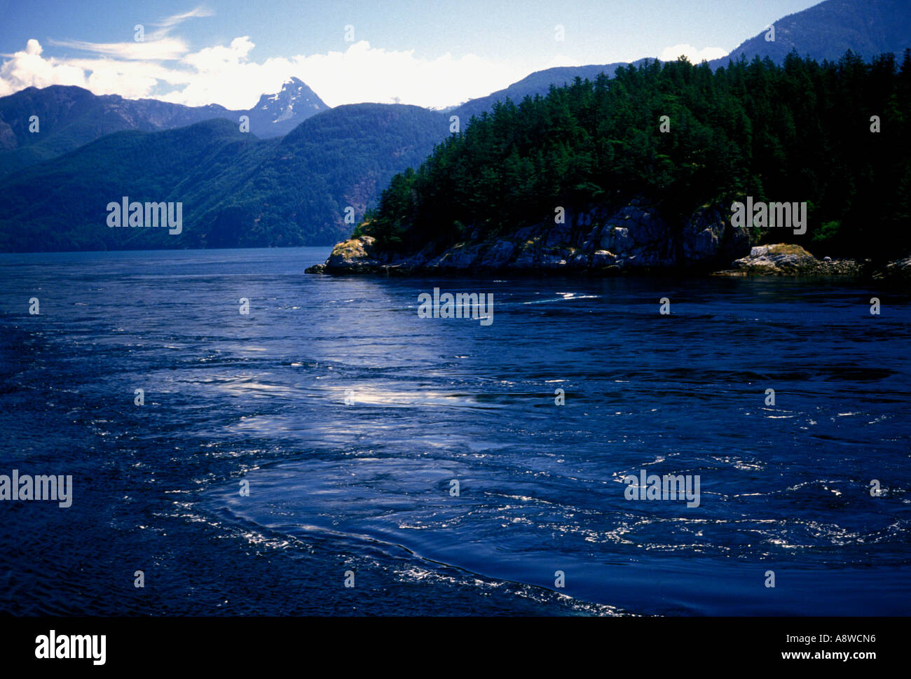 Dent Rapids in the Inside Passage in British Columbia Province in ...
