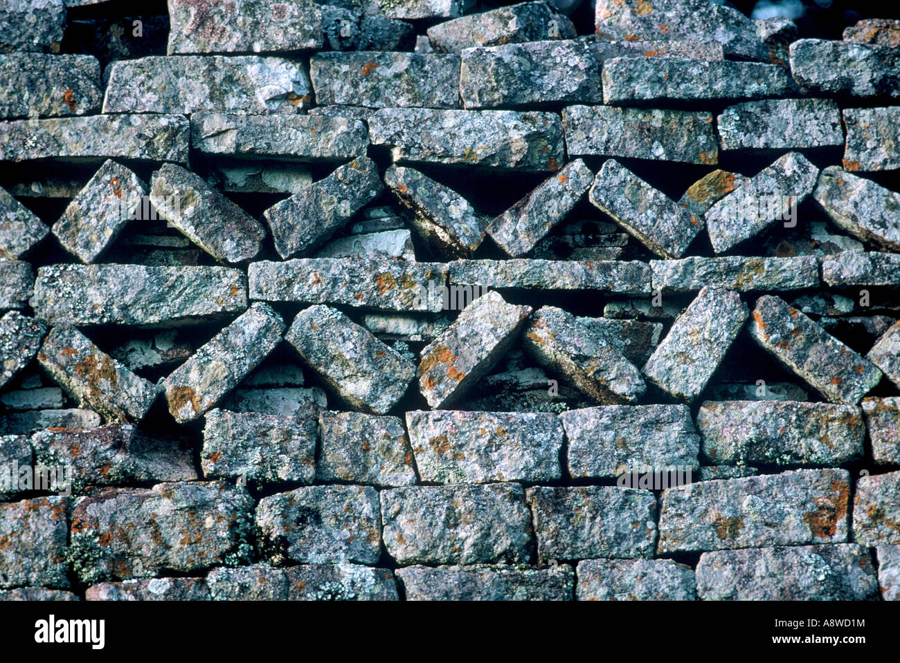 Chevron design on main wall Stock Photo - Alamy