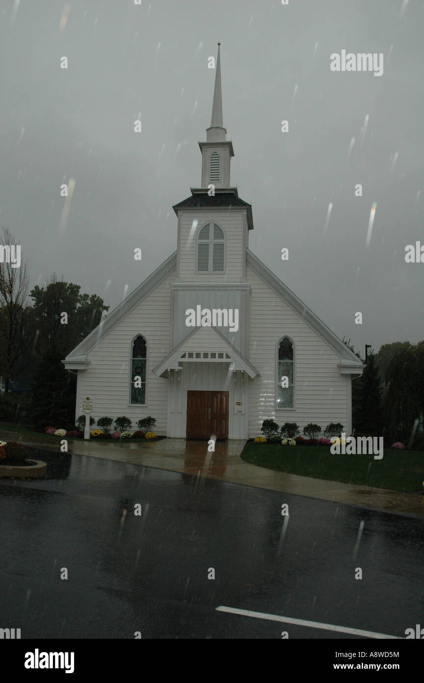 Wedding Chapel Church Rainy Cloudy Day Rain Drops Igreja Iglesia Chuva ...