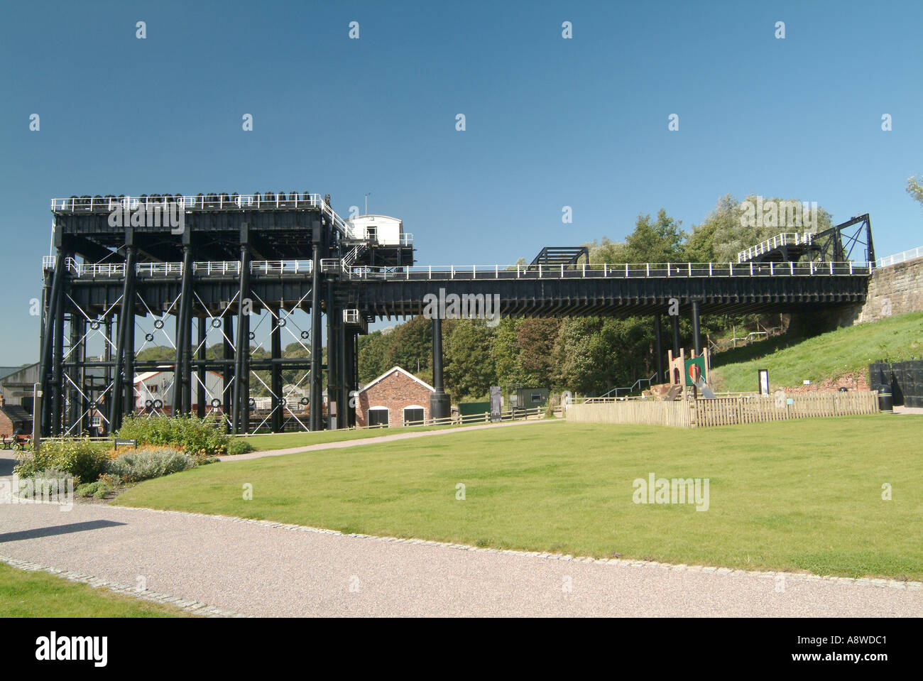 British Waterways Anderton Boat Lift near Barnton Cheshire England ...