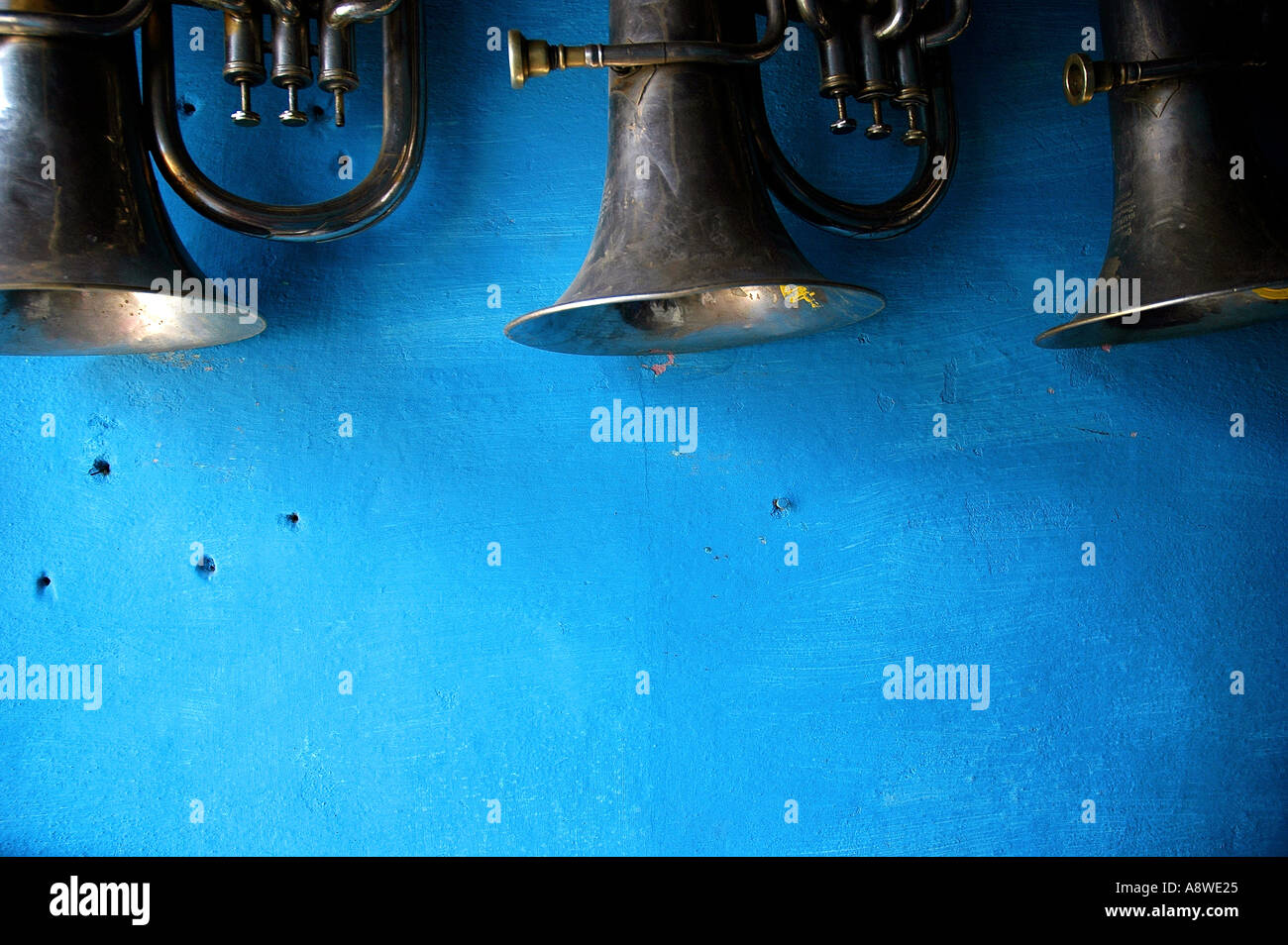 Trumpets musical instruments hi-res stock photography and images - Alamy