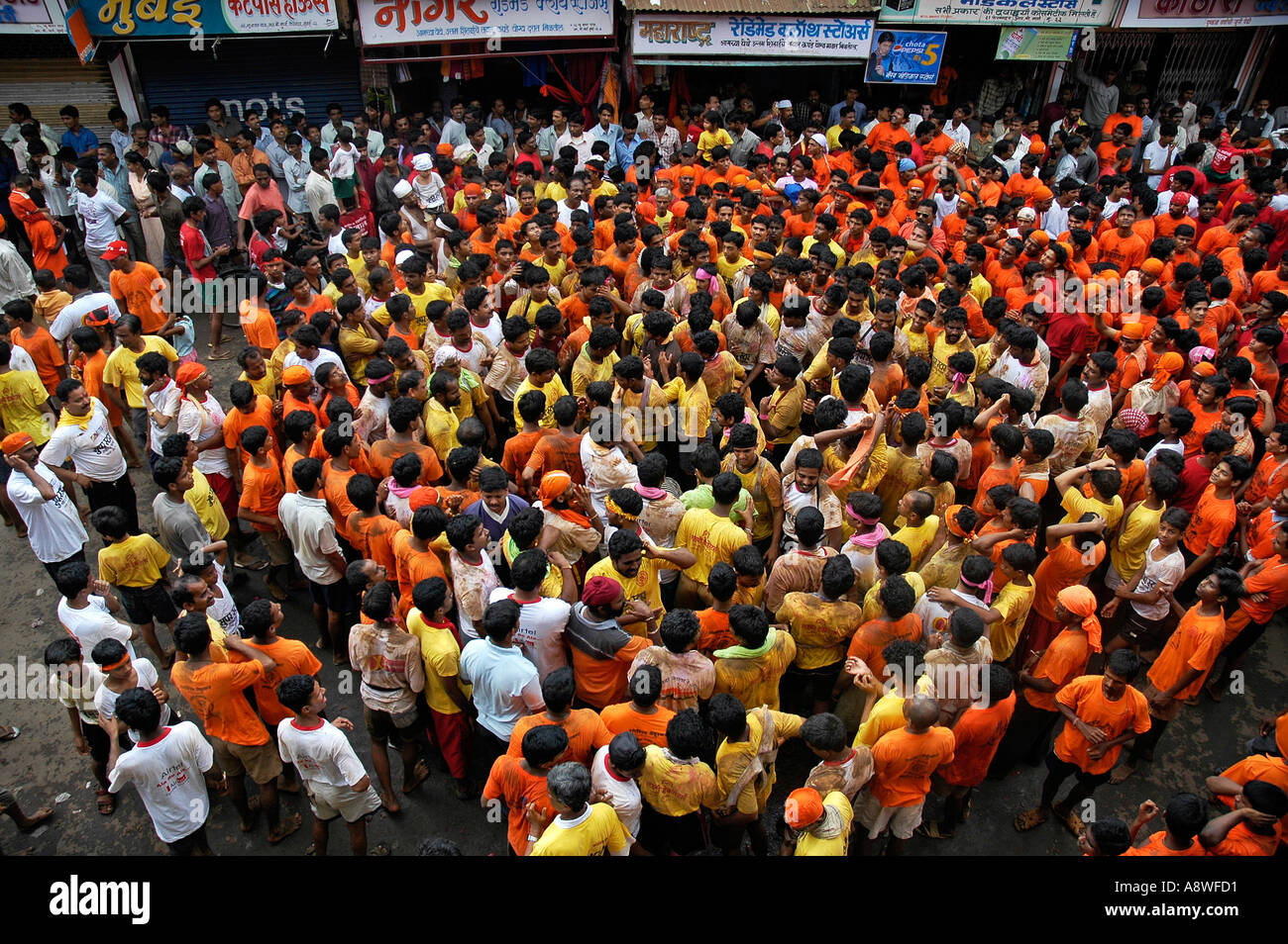 SUB90625 Indian festival Janmashtami Lord Krishna birthday celebrated ...
