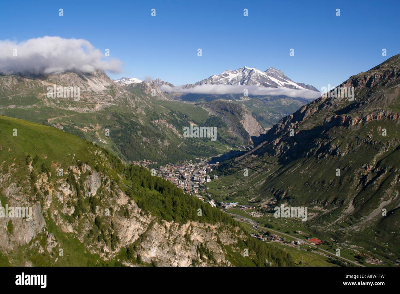 Val d'isere village from iseran pass hi-res stock photography and ...