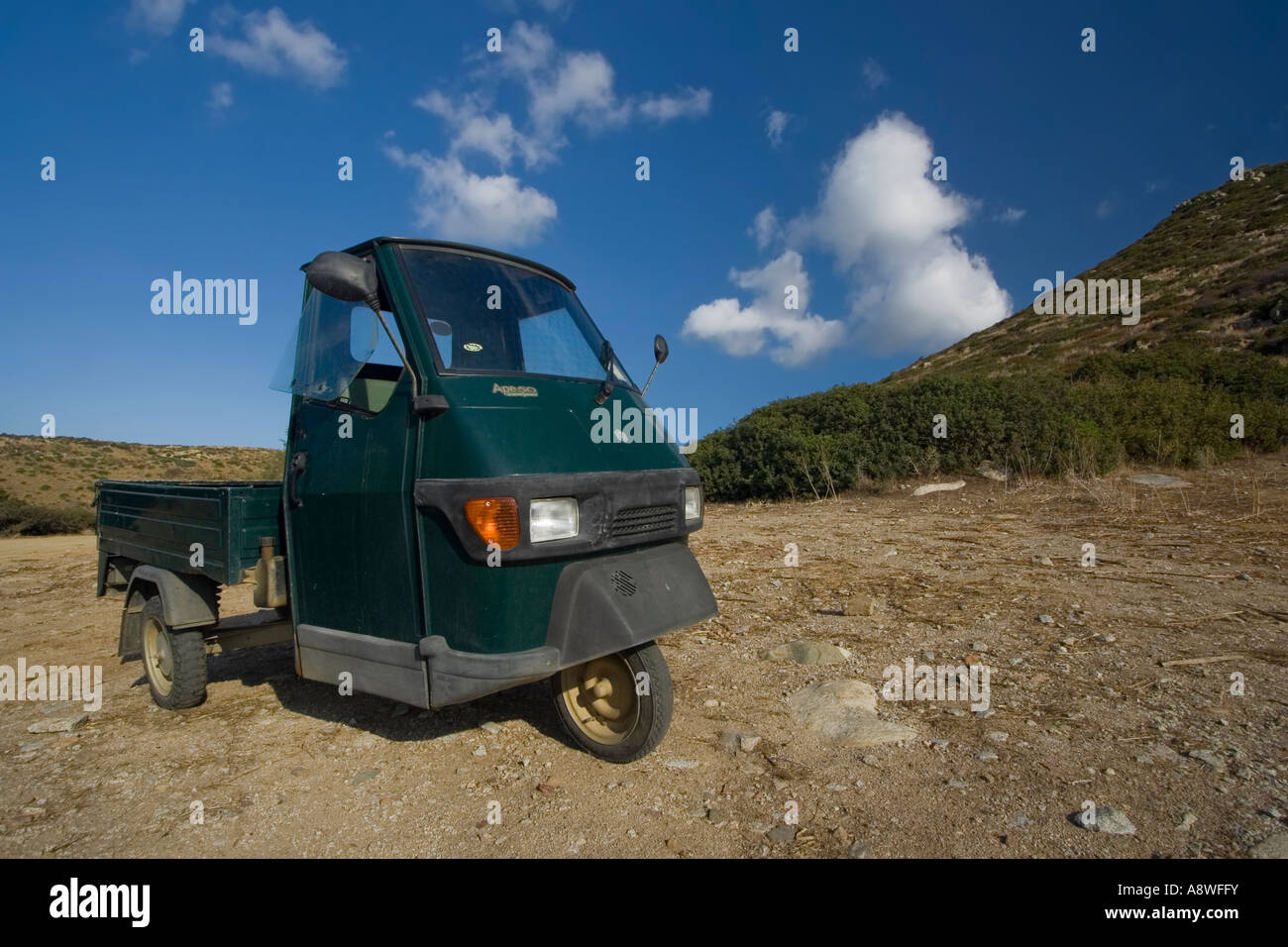 Piaggio three wheel italy hi-res stock photography and images - Alamy