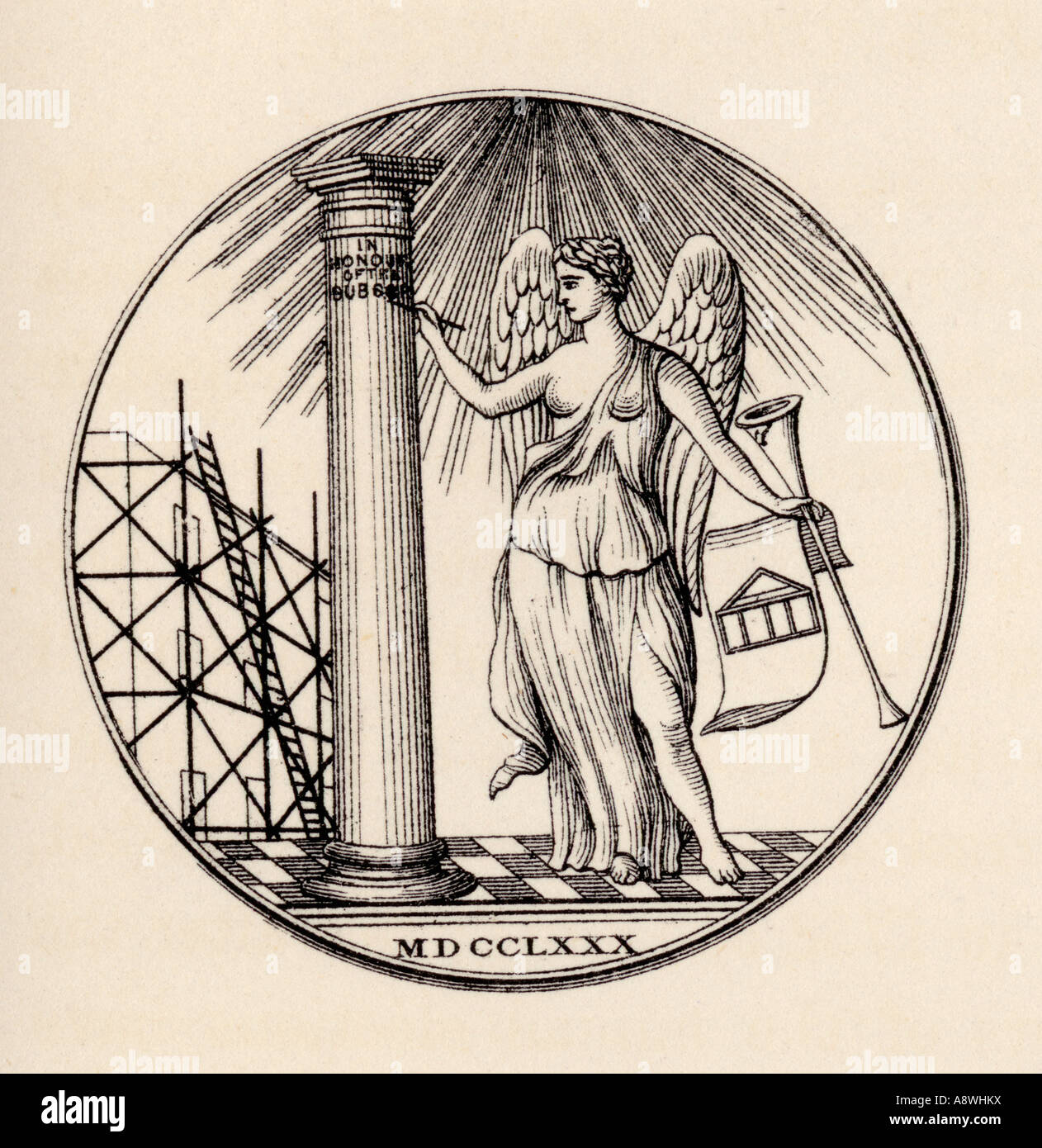 Masonic Seal Engraving Stock Photo - Alamy