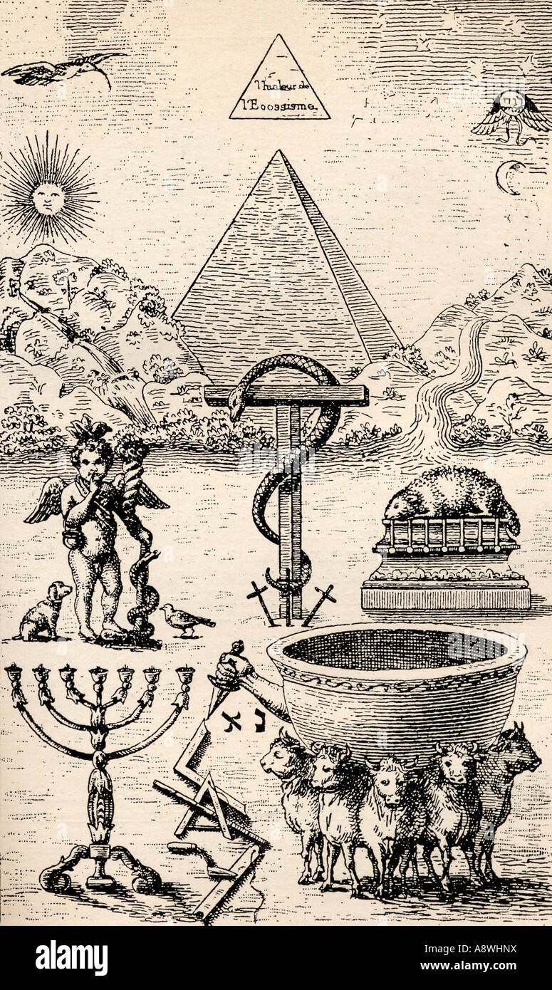 High Degree Symbols of Freemasonry Stock Photo - Alamy