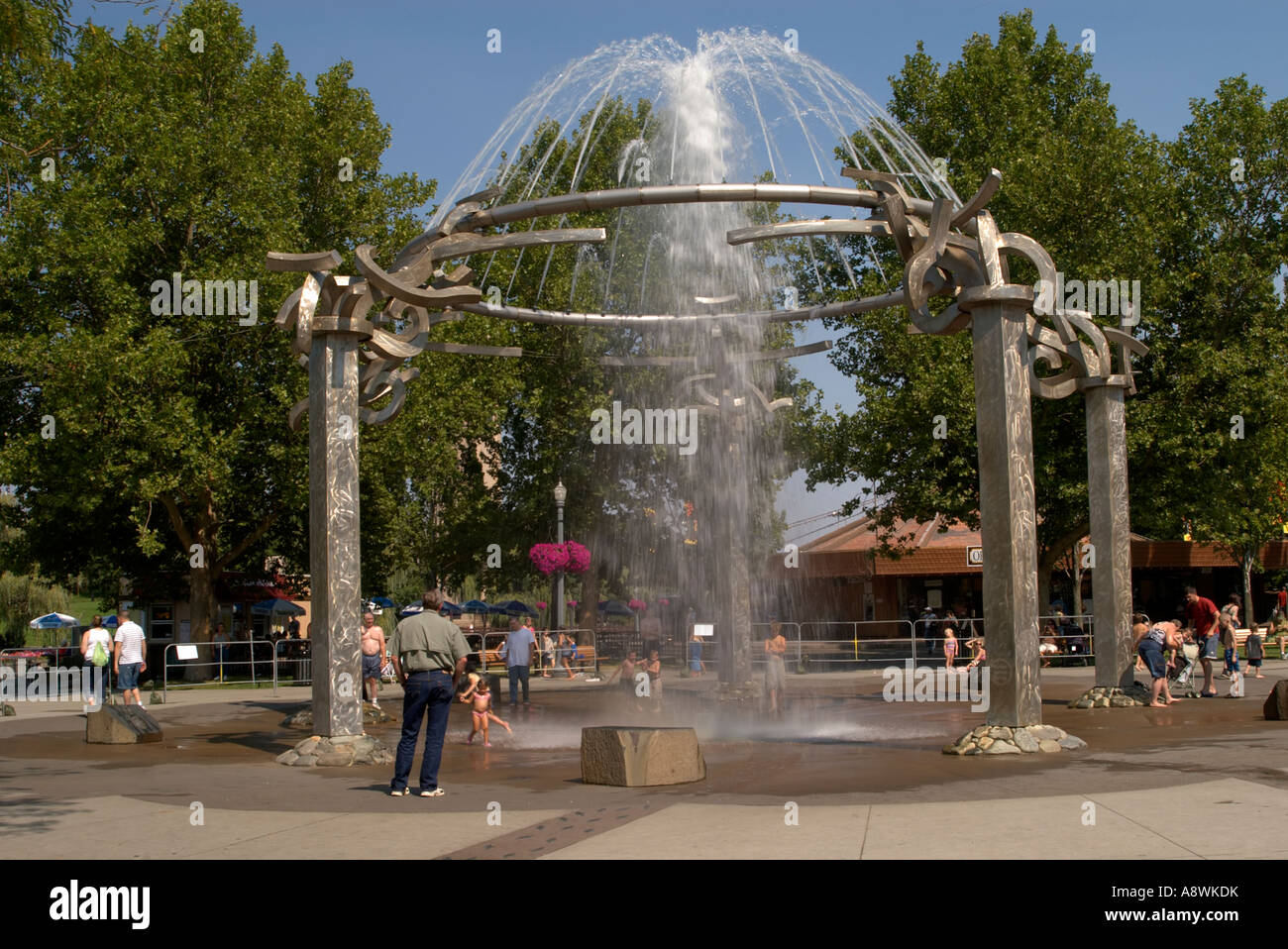 Interactive water fountain water display hi-res stock photography and ...