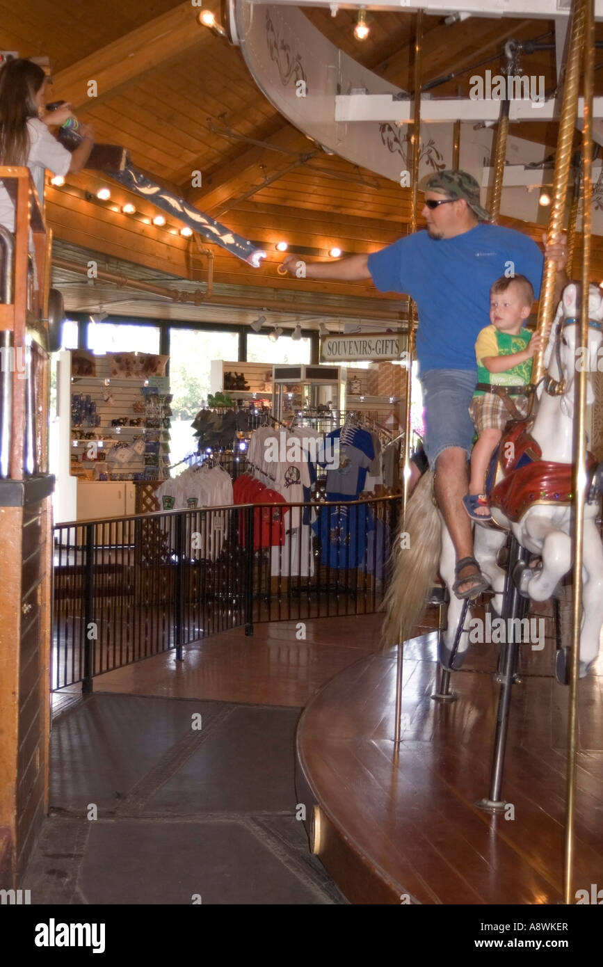 USA, Washington, Spokane, Riverfront Park, 1909, historic Looff ...