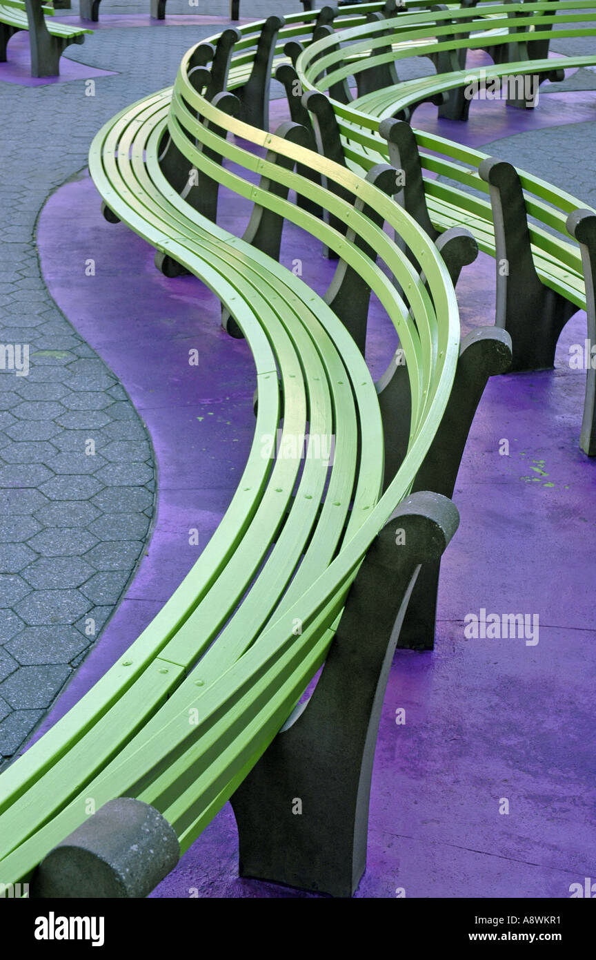 Park Benches, New York City Stock Photo - Alamy