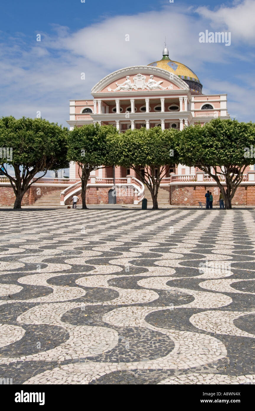 Teatro Amazonas - The Amazonas Theatre in Manaus taken from the city ...