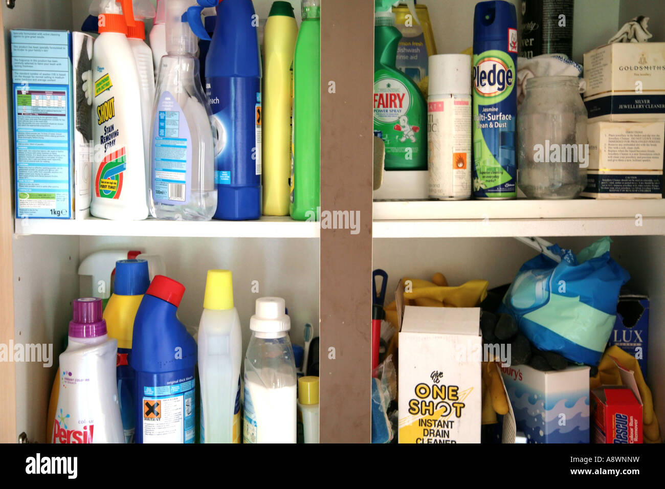 Kitchen cupboard bottles hi-res stock photography and images - Alamy