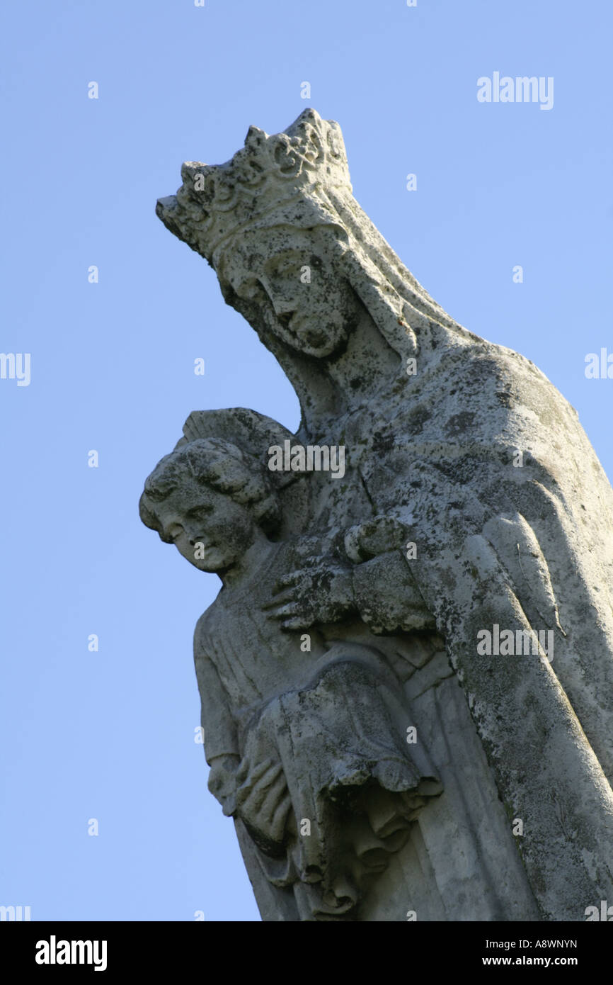 Lady of Penrhys Rhondda Valley Wales UK Stock Photo - Alamy