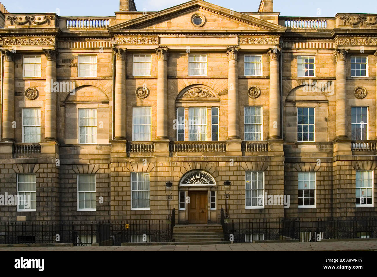 Morning/Evening sun illuminates Bute House, official residence of ...