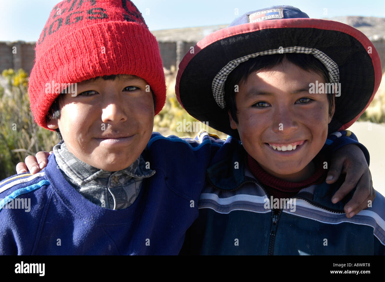 Children in Turco village in the Andes, Bolivia Stock Photo - Alamy
