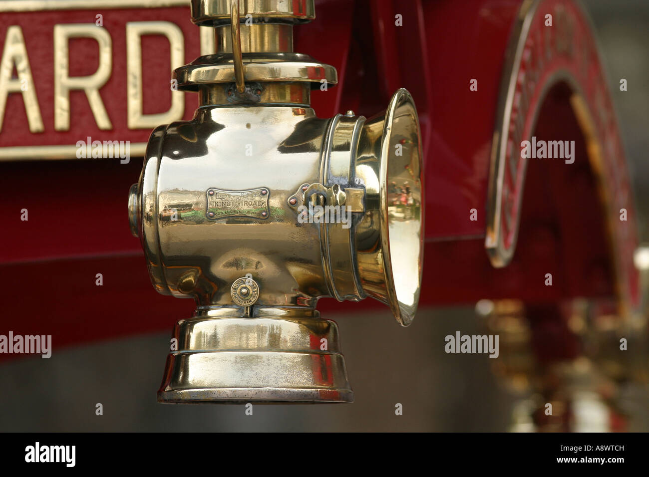 close up of lantern style headlight on steam engine Stock Photo - Alamy