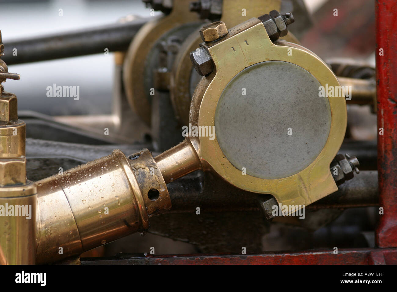 Close up of steam engine piston Stock Photo - Alamy
