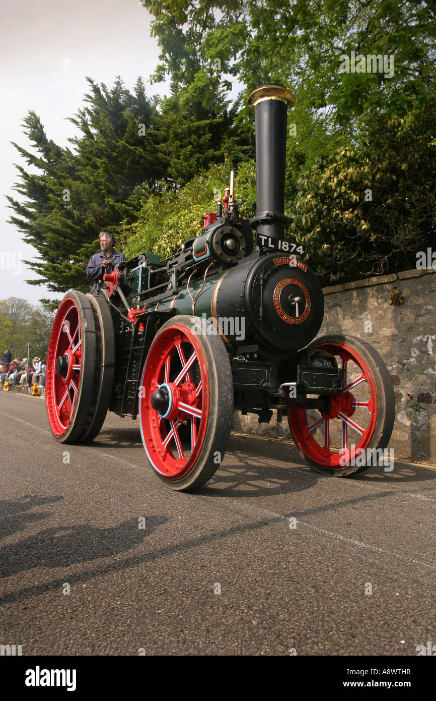 Steam engine going up Camborne Hill Cornwall UK Stock Photo - Alamy