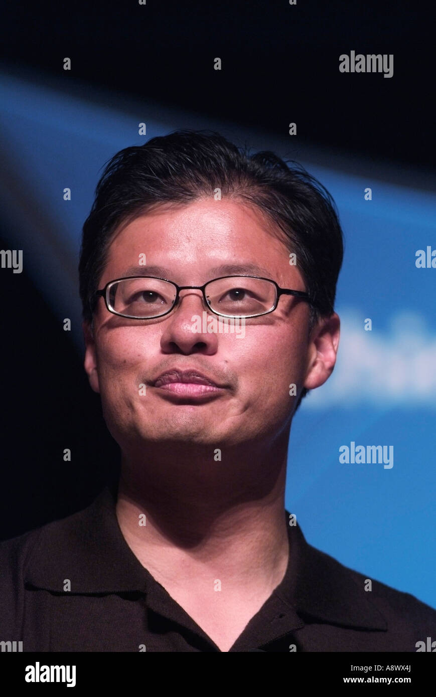 Jerry Yang Co-Founder and Chief Executive Officer of Yahoo! Inc. during ...