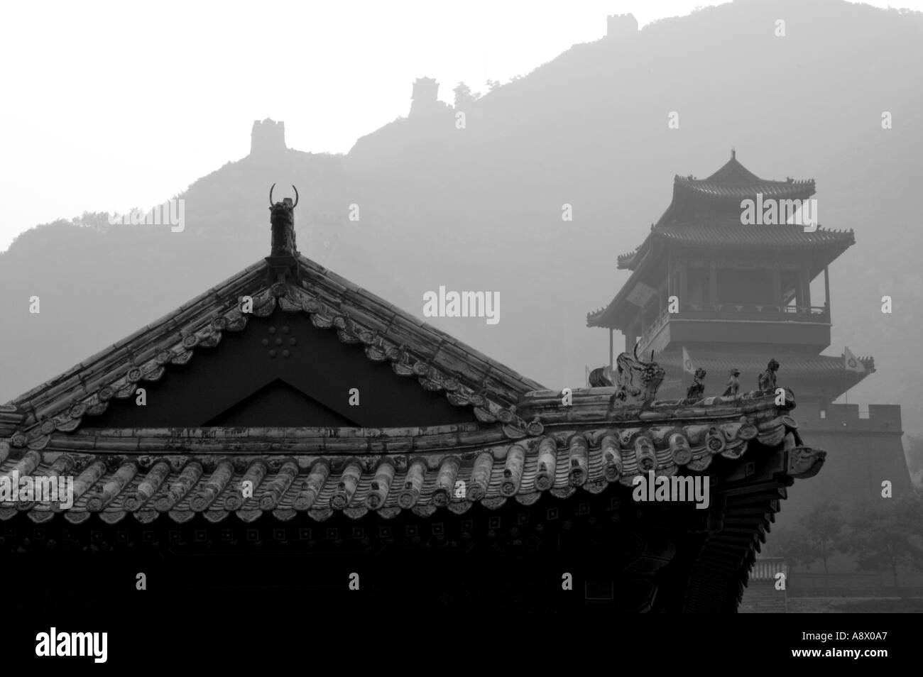 China Beijing The Great Wall At Juyongguan Gate Near Badaling Stock ...