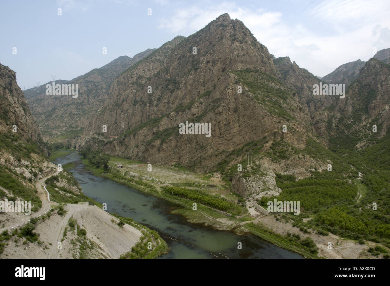 China - View From The Train Between Beijing And Datong Passing Over A ...