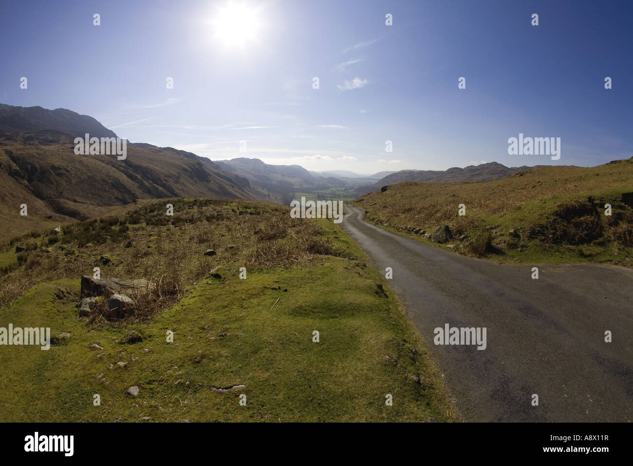 Lake District, Wrynose Hardknott pass Stock Photo - Alamy