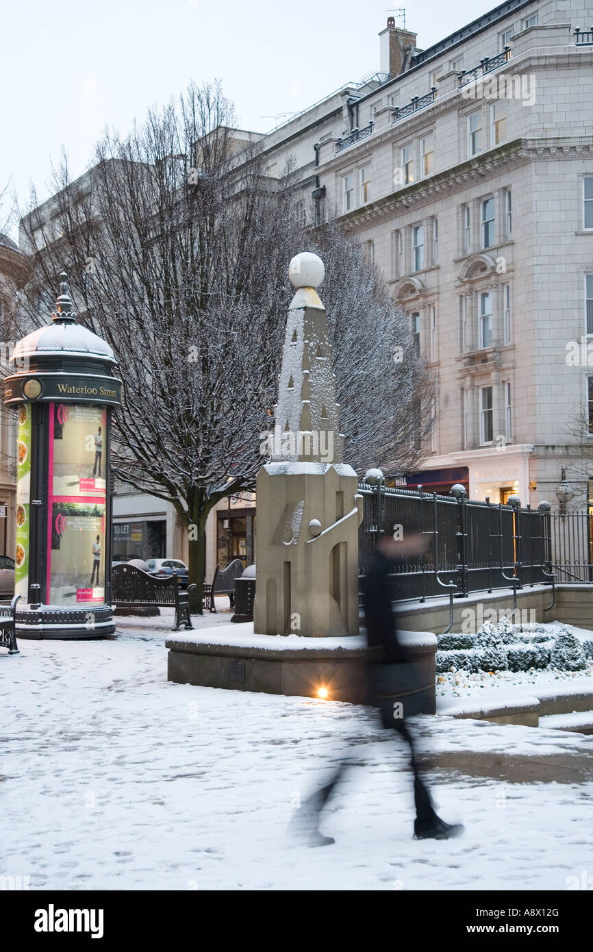 Snow in Birmingham city centre Stock Photo - Alamy