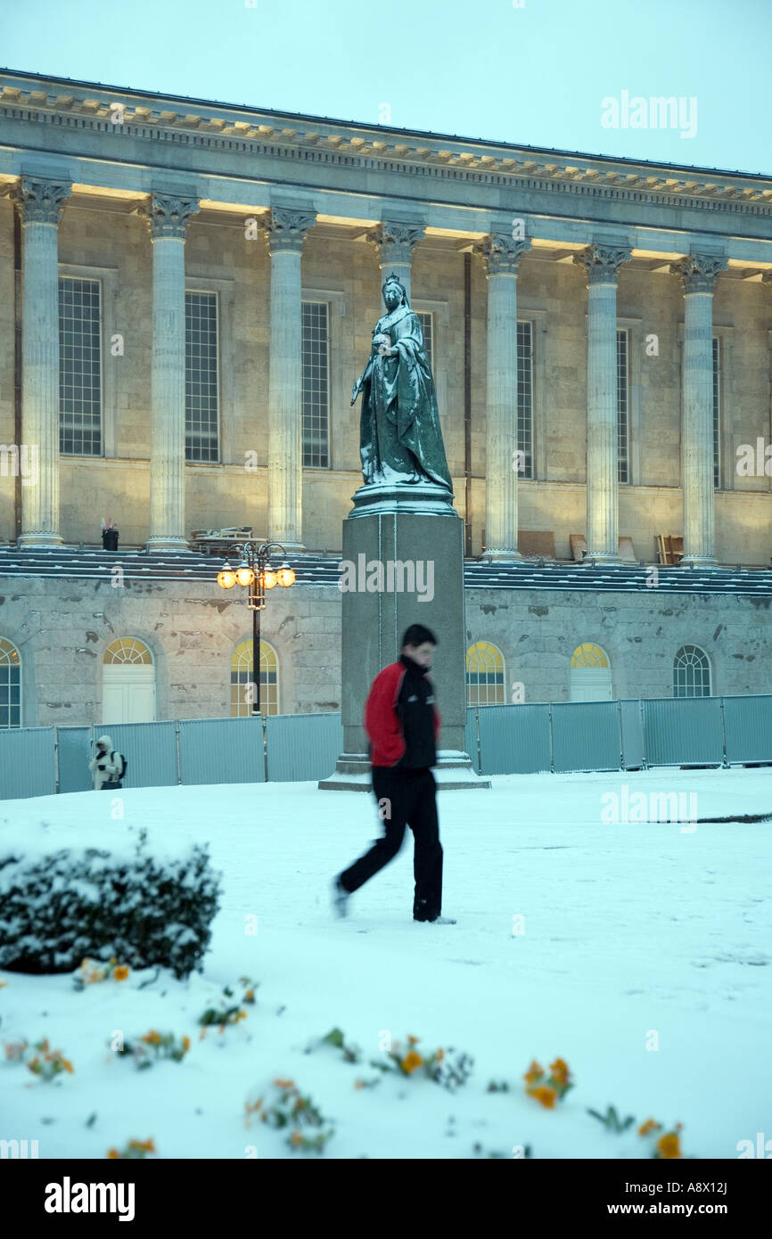 Snow in Birmingham city centre Stock Photo - Alamy