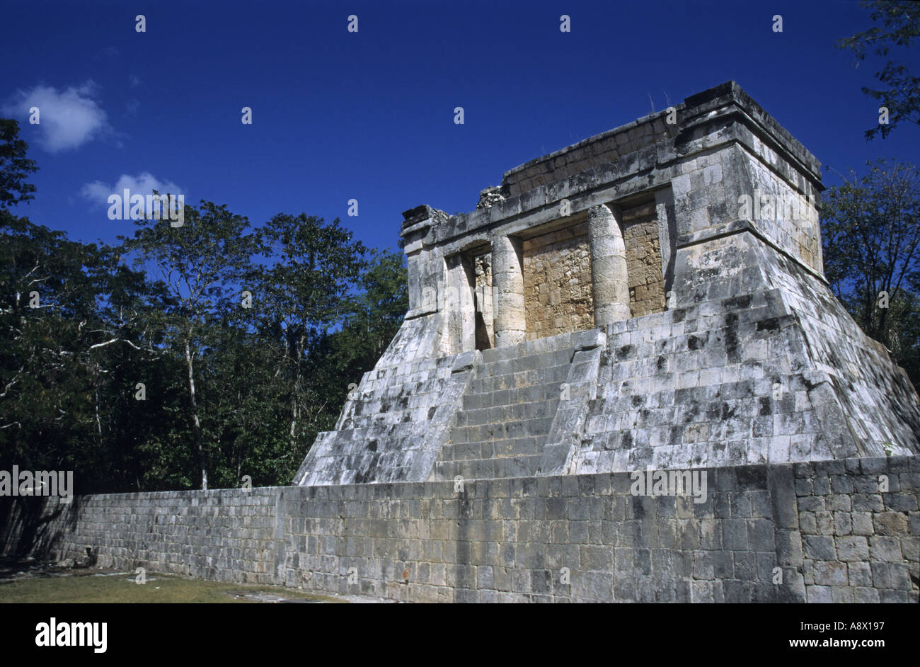 Mexico Yucatan State Chichen Itza The Bearded Man Temple Stock Photo ...