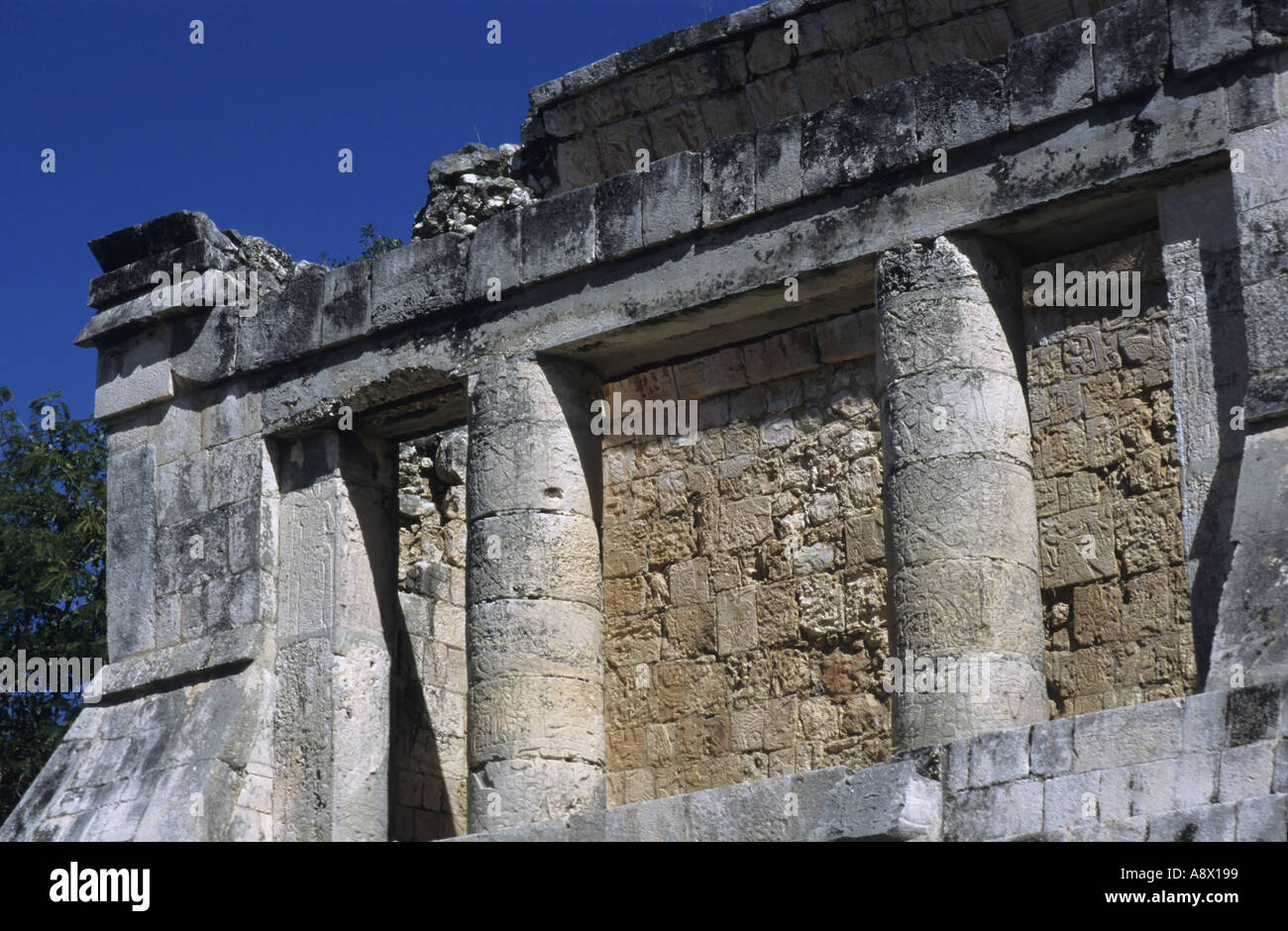 Mexico Yucatan State Chichen Itza The Bearded Man Temple Stock Photo ...