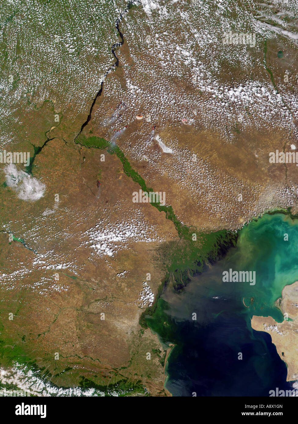 Caspian sea map hi-res stock photography and images - Alamy