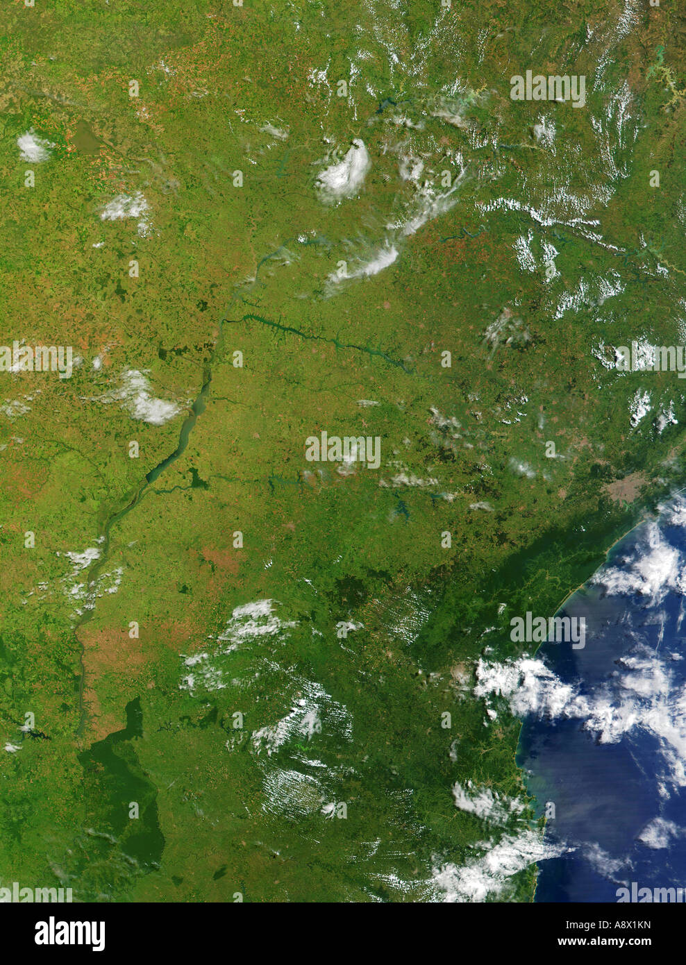 Southern Brazil viewed from space Stock Photo - Alamy