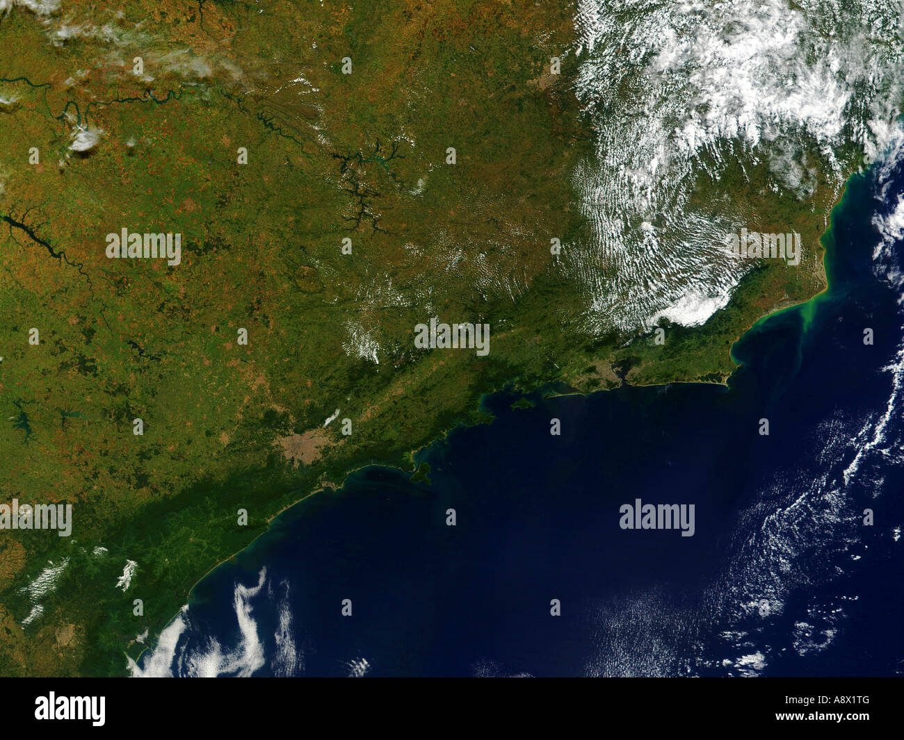 Sao Paulo and Rio de Janeiro Brazil viewed from space Stock Photo - Alamy