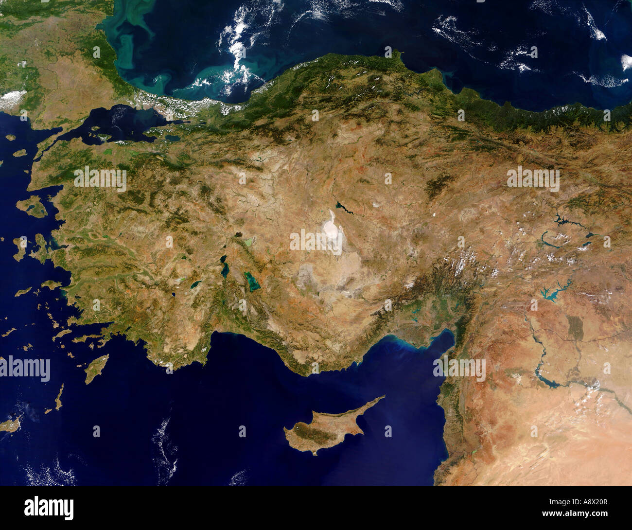Turkey viewed from space Stock Photo - Alamy