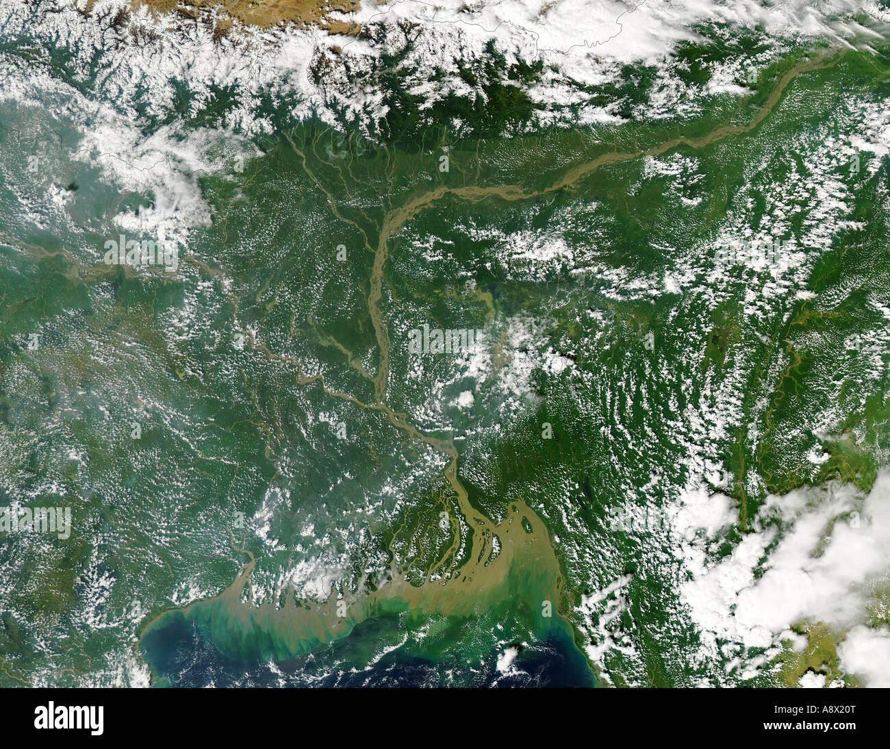 Bangladesh map satellite geography hi-res stock photography and images ...