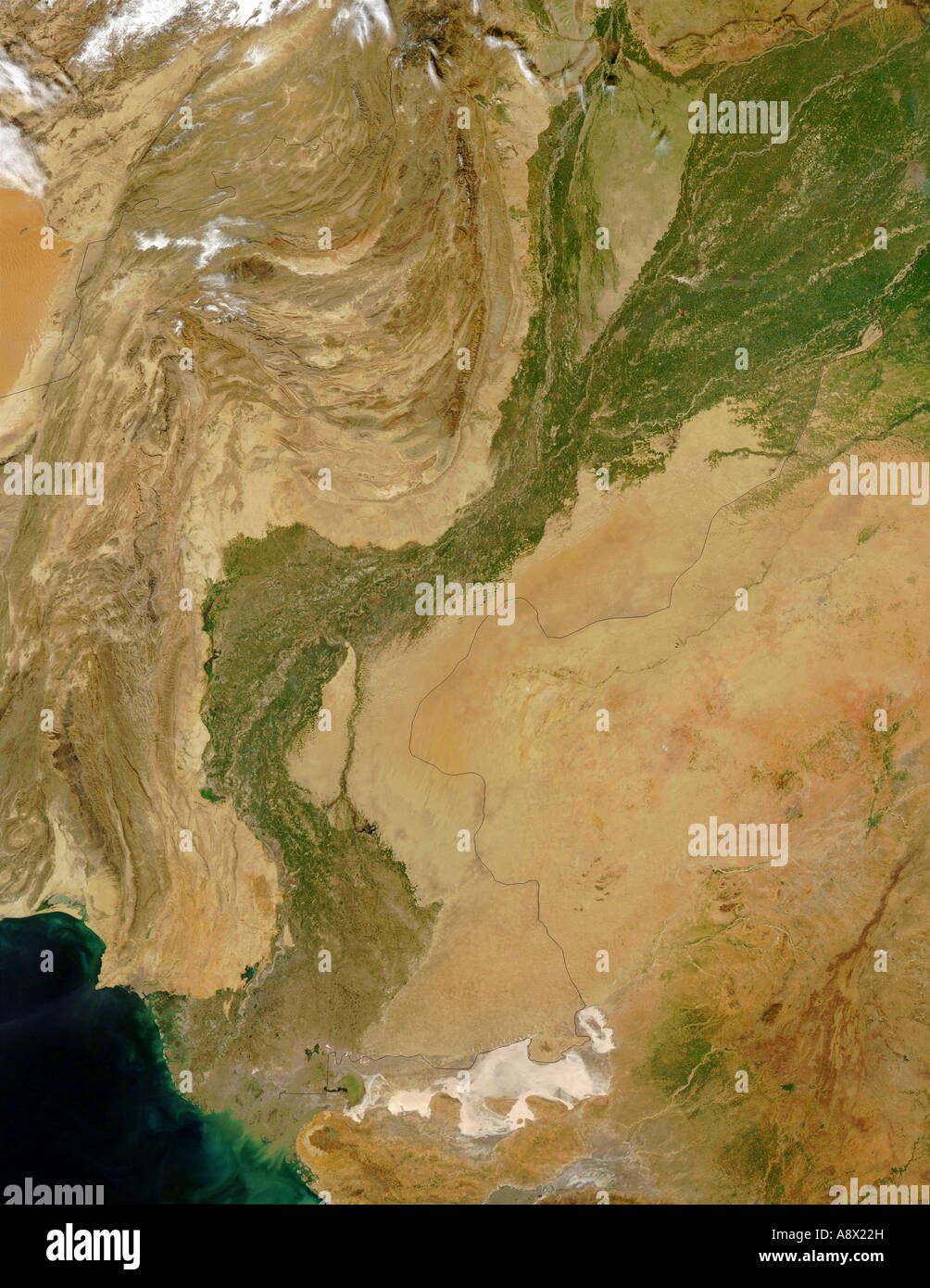 Indus river map hi-res stock photography and images - Alamy
