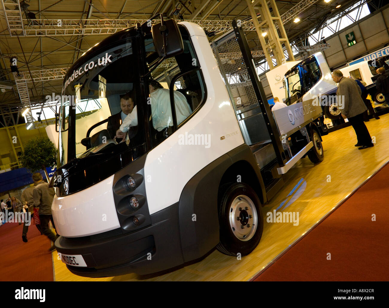 Modec zero emissions light truck on display at the Commercial Vehicle ...