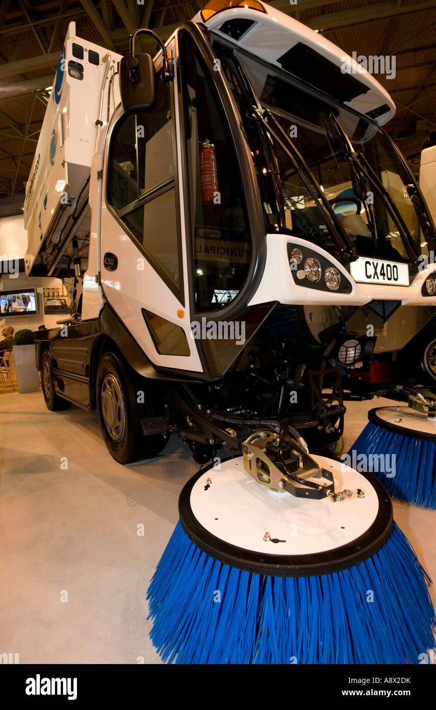 Swingo with blue road-sweeper brushes at NEC Commercial Vehicle Show ...