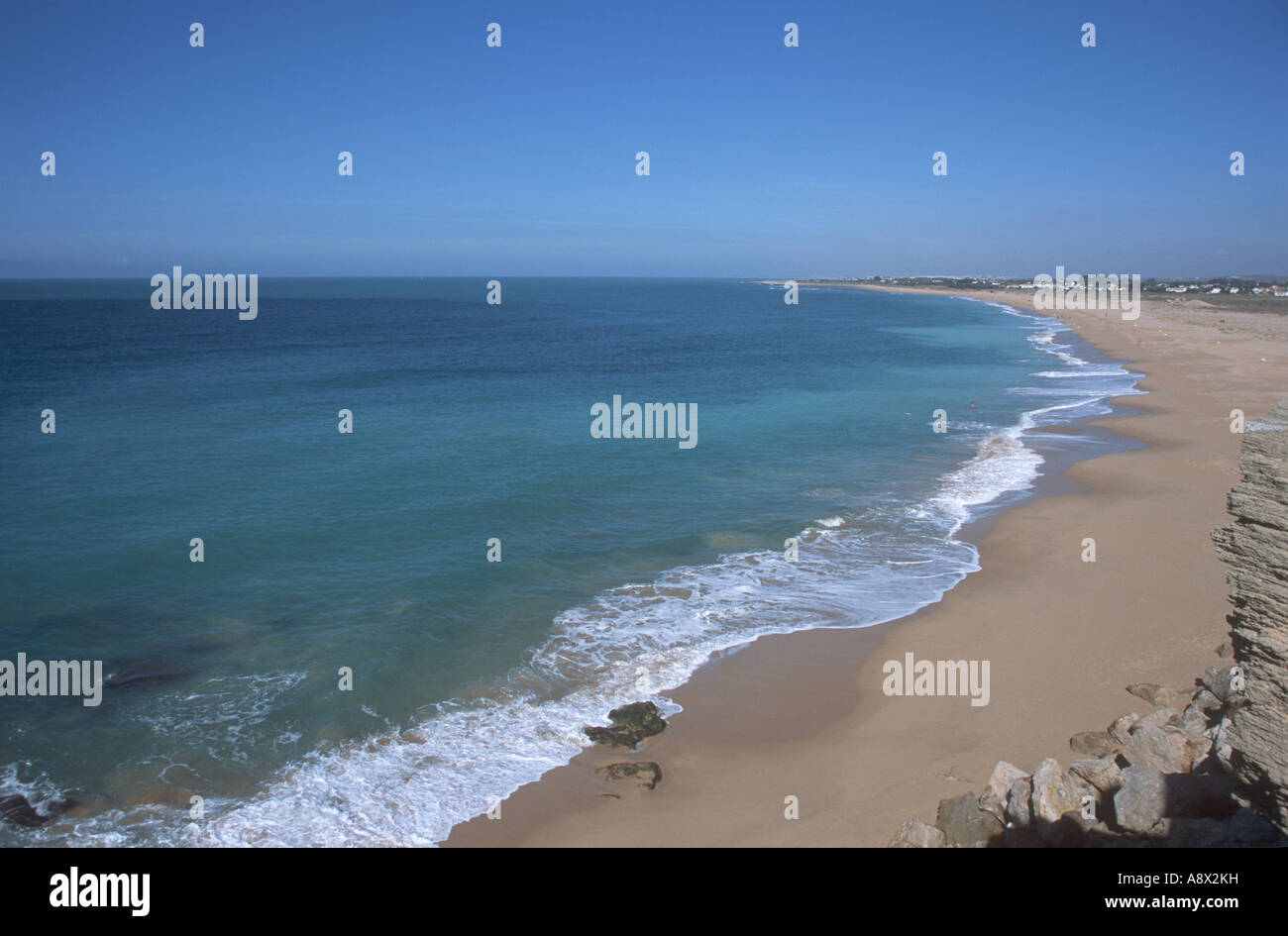 Costa de la Luz between El Palmar and Los Canos de Meca, Andalucia ...
