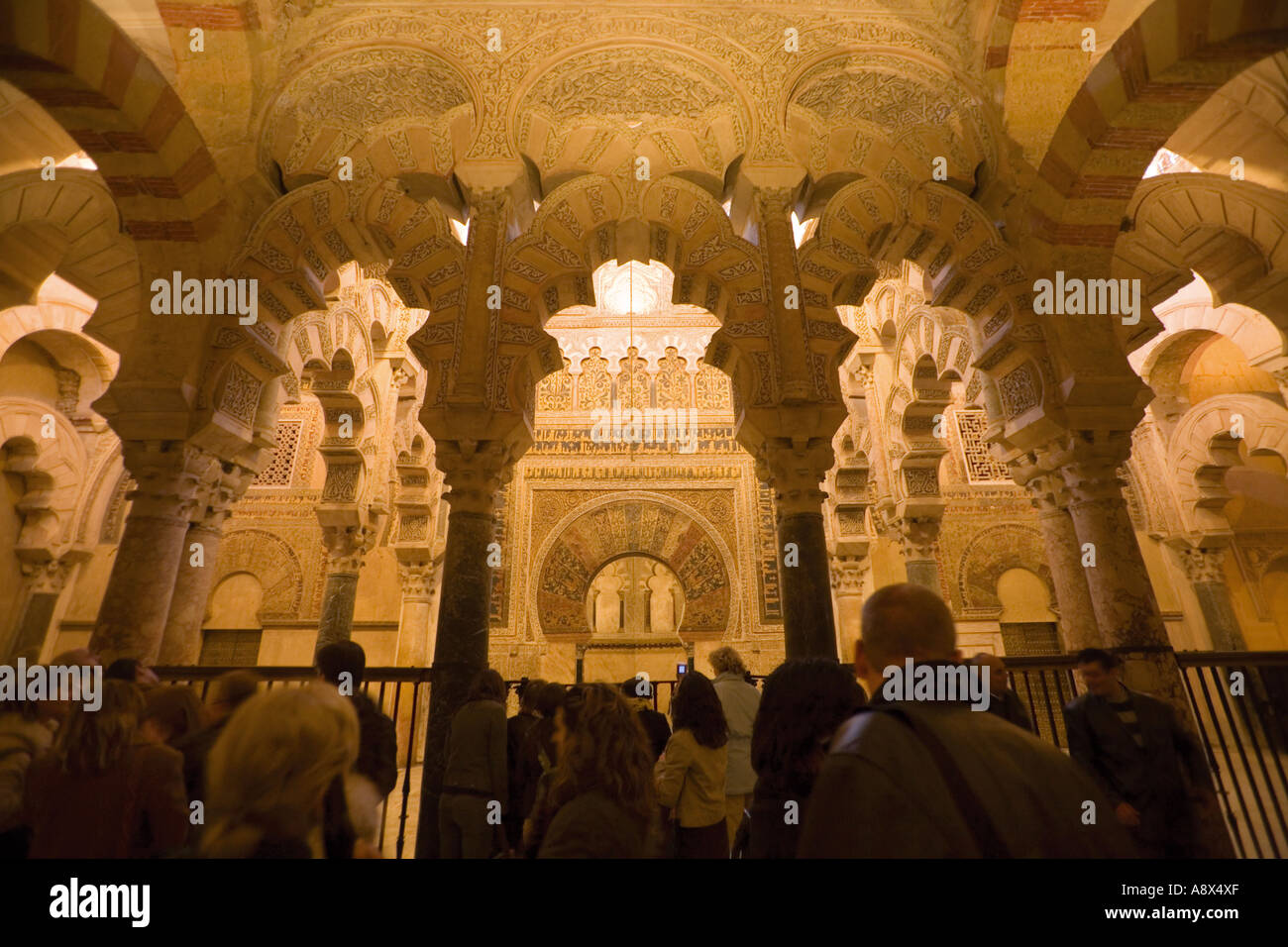Cordoba Spain The Mihrab in La Mezquita The Great Mosque Stock Photo ...