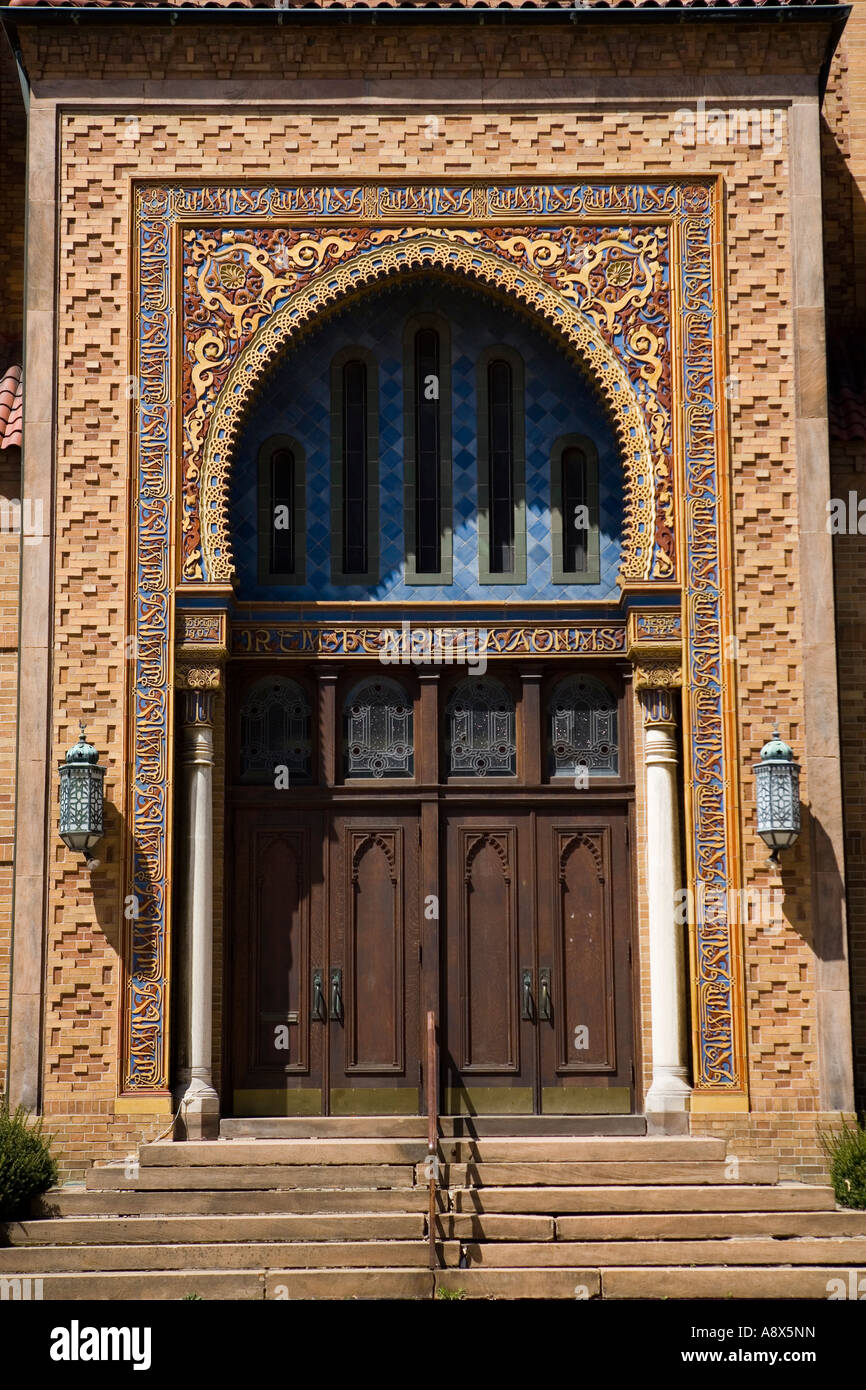 Masonic Temple door detail Arabian motif Wilkes Barre Pennsylvania ...